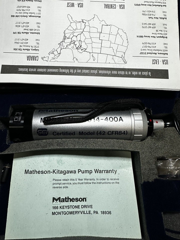 MATHESON MODEL 8014 -400A TOXIC GAS DETECTOR KIT / CASE | eBay