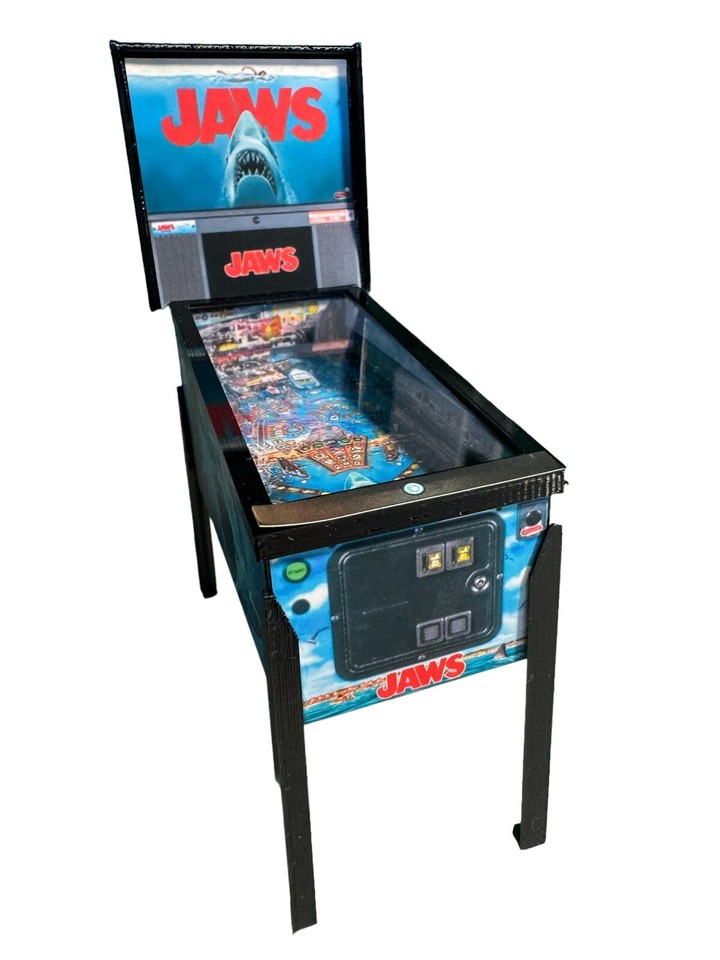 Replica Stern "Jaws" (Pro) Pinball Machine 1:13 Scale Model, Keepsake ...