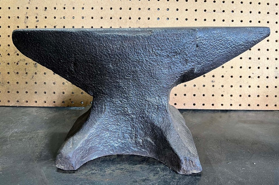 RARE Vintage SQUARE HORN German 92LB Blacksmith ANVIL | eBay