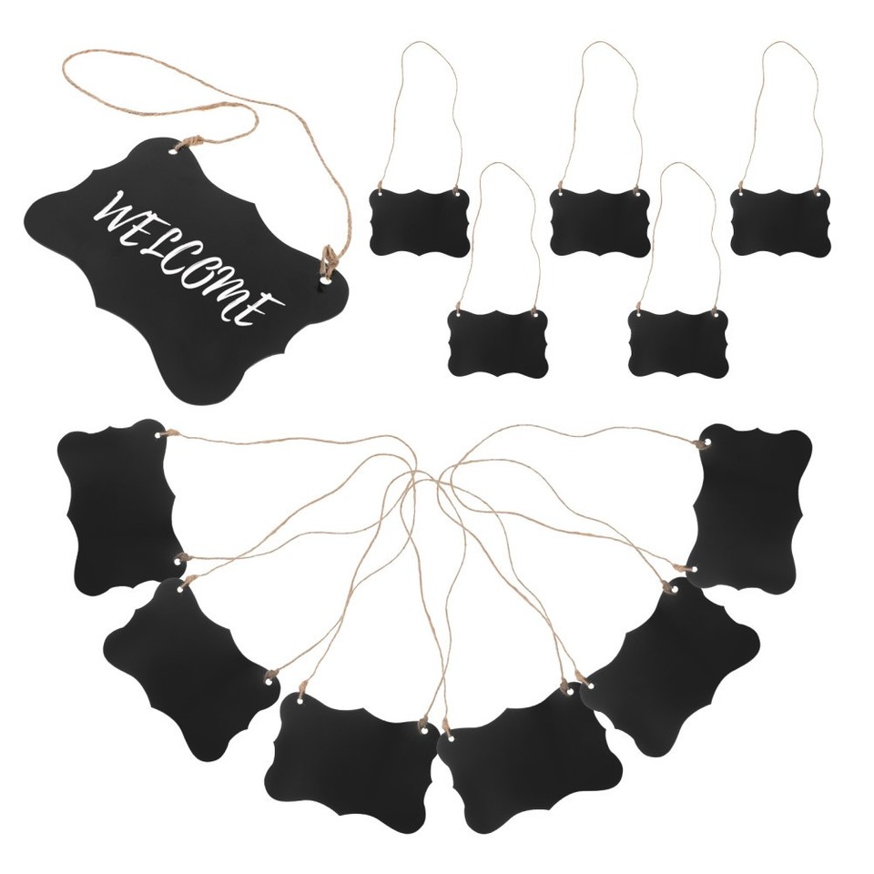 12 Pcs Acrylic Hanging Signs Erasable Message Boards For Wedding Bar | eBay