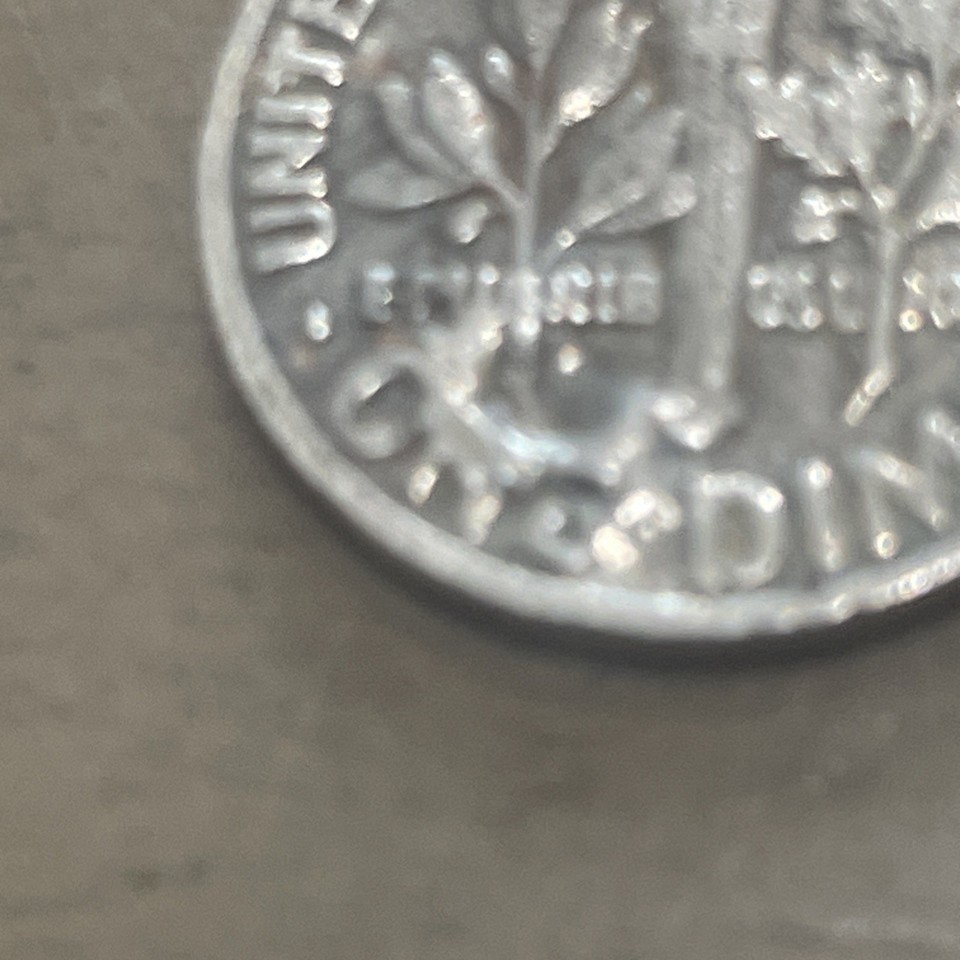 1985 P Dime Error Head On Obverse And ONE On Reverse Roosevelt 10c Very ...