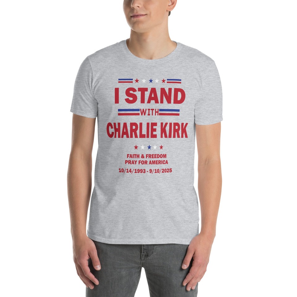 I Stand With Charlie Kirk Shirt, I Am Charlie Kirk Shirt, We Are ...