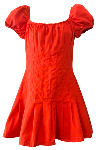 Finders Keepers Red Cotton Dress Size 6 Back Feature Silver Zip | eBay ...