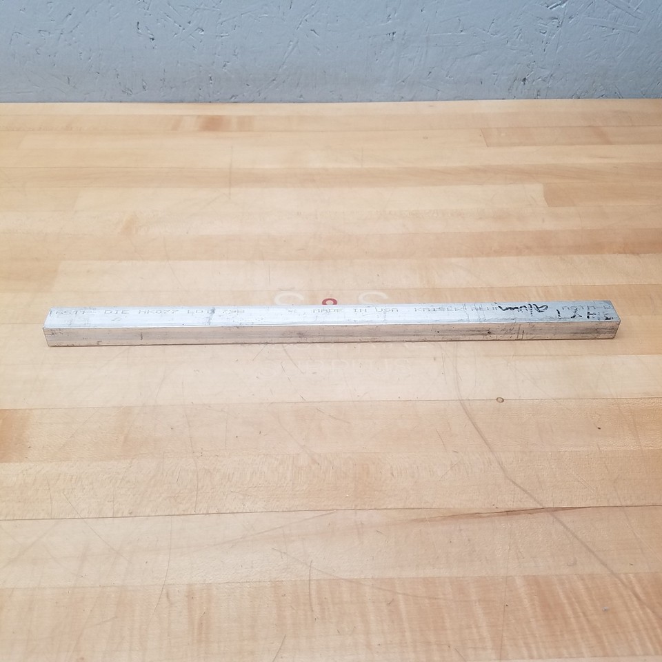 Kaiser 17-1/2" Length x 3/4" Width x 1" Height 6061-T6511 Aluminum Bar ...