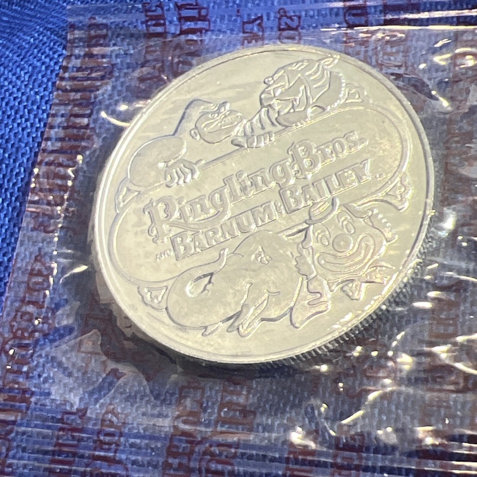 Ringling Brothers Barnum Bailey Circus Coin 100th Anniversary Greatest ...