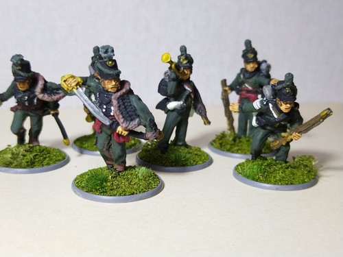PAINTED 6x British 95th Rifles Napoleonic Wars 28mm Perry Miniatures ...