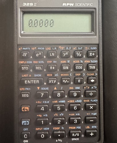 Hewlett Packard HP 32S II RPN Scientific Calculator with Case Very ...