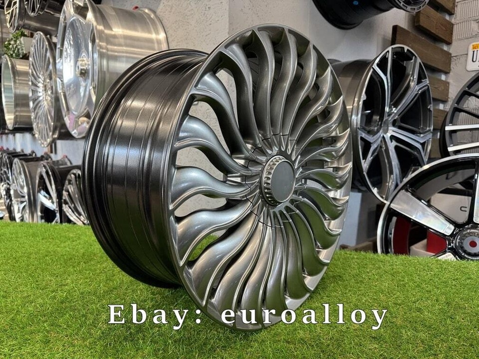 4x18 Inch 5x112 AMG Style Black Polished Wheels: Fits For Mercedes C, E ...