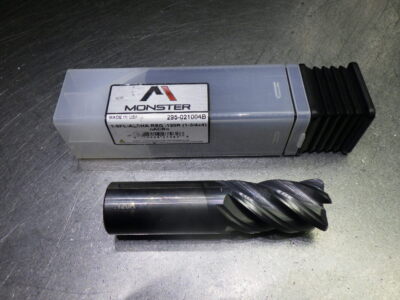 Monster 1" 5 Flute Carbide CR Reg Endmill 1" Shank .12" R 295-021004B ...
