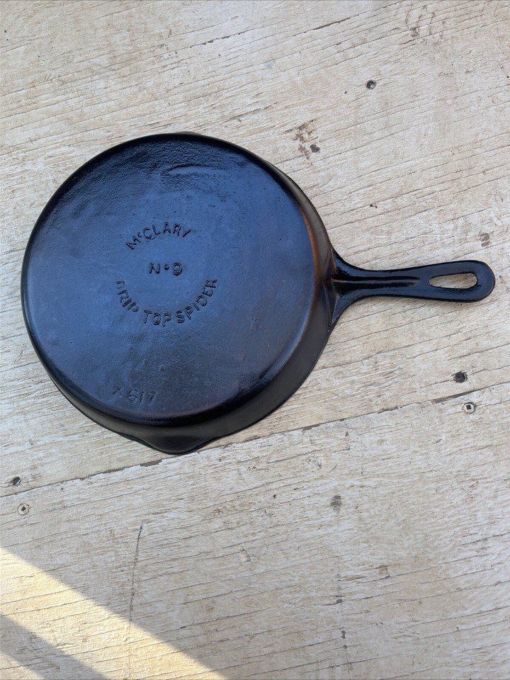 Vintage McClary No 9 Stunning Cast Iron Skillet | eBay