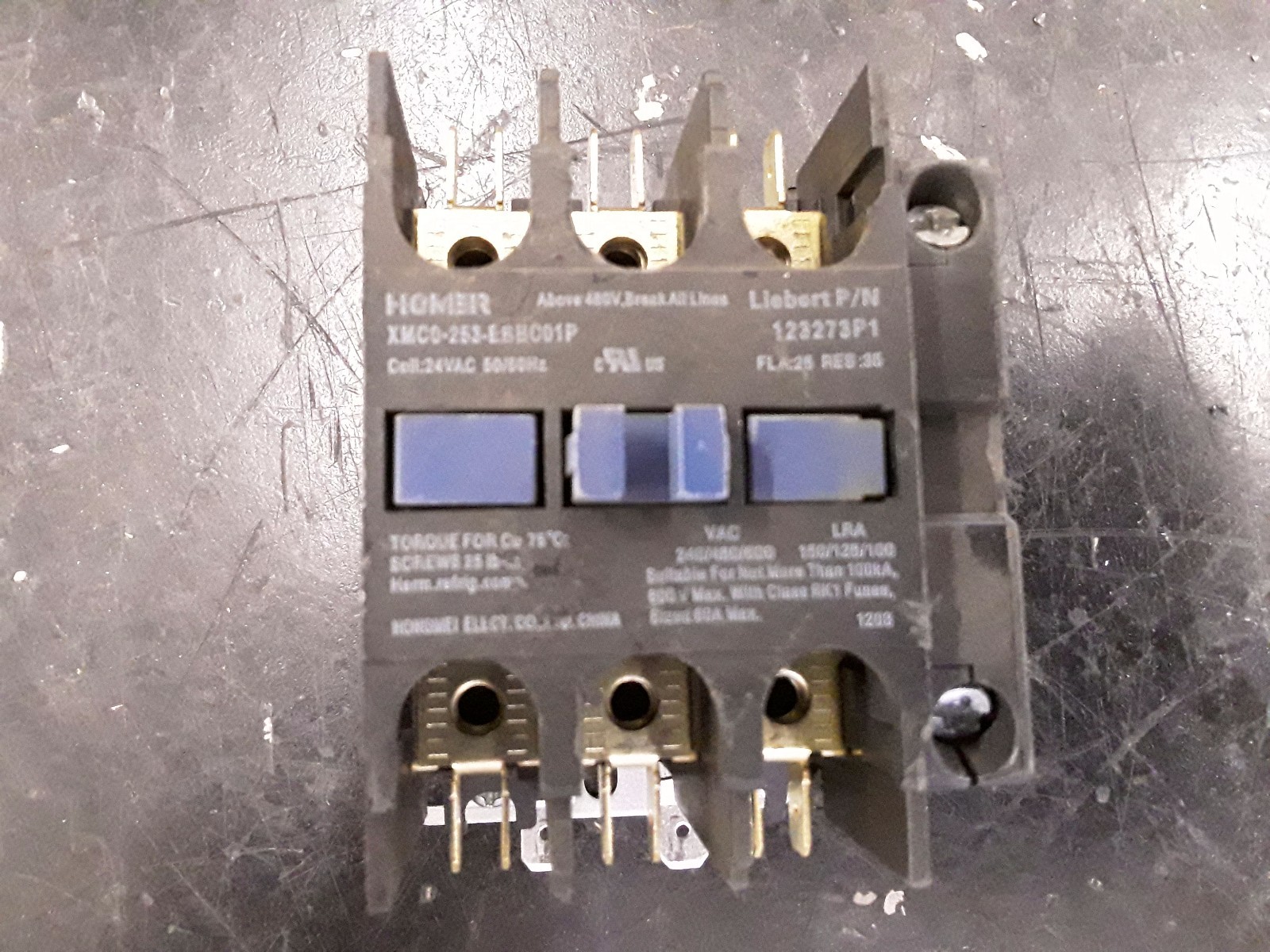 Homer Contactor XMC0-253-EBBC01P Liebert P/N 123273P1 | eBay