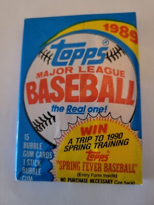12 - 1989 Topps Baseball Wax Packs | eBay