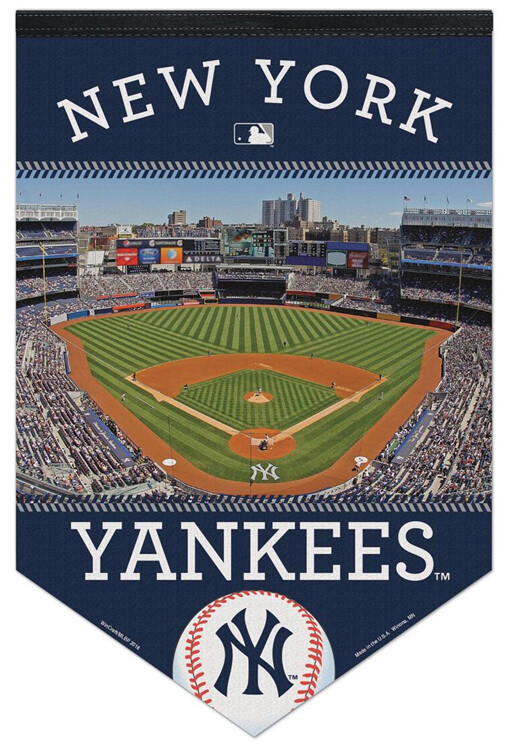 New York Yankees YANKEE STADIUM GAMEDAY MLB Premium Felt 17x26 WALL ...