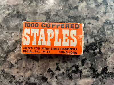 PSL Staples No.10 1000 ea. Box PENN State Line Ephemera Rare! Philly | eBay