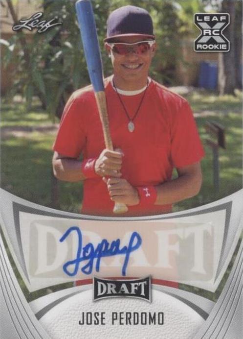 2021 Leaf Draft - Base Autographs Jose Perdomo #BA-JP2 (AU, RC) for ...