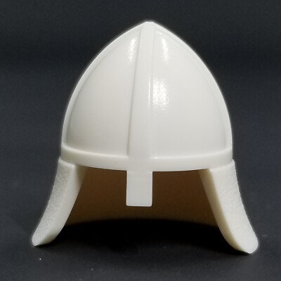 Lego Castle - White Headgear Helmet Castle with Neck Protector - NEW ...