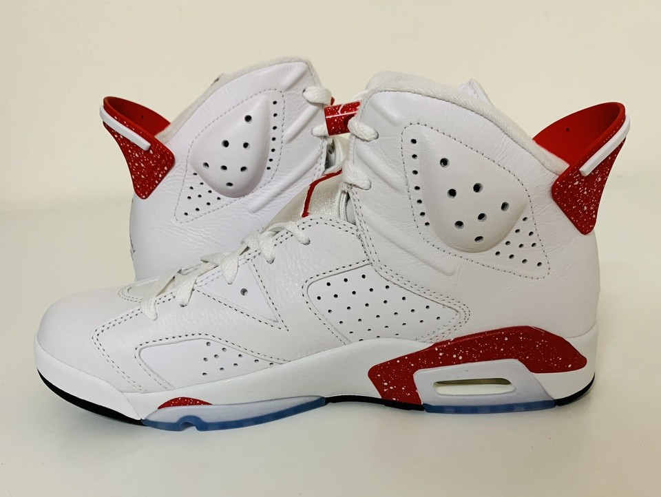 Nike Air Jordan 6 Retro Red Oreo Mens Sz 7.5/ Women’s Sz 9 White Red ...