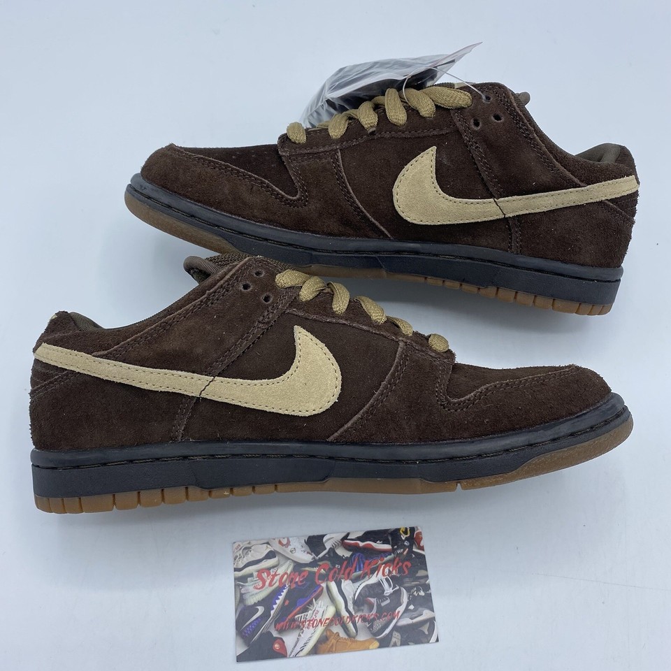 2006 Nike Dunk Low Pro SB Dark Mocha Tweed 304292-229 Sz 4.5 Travis TS ...