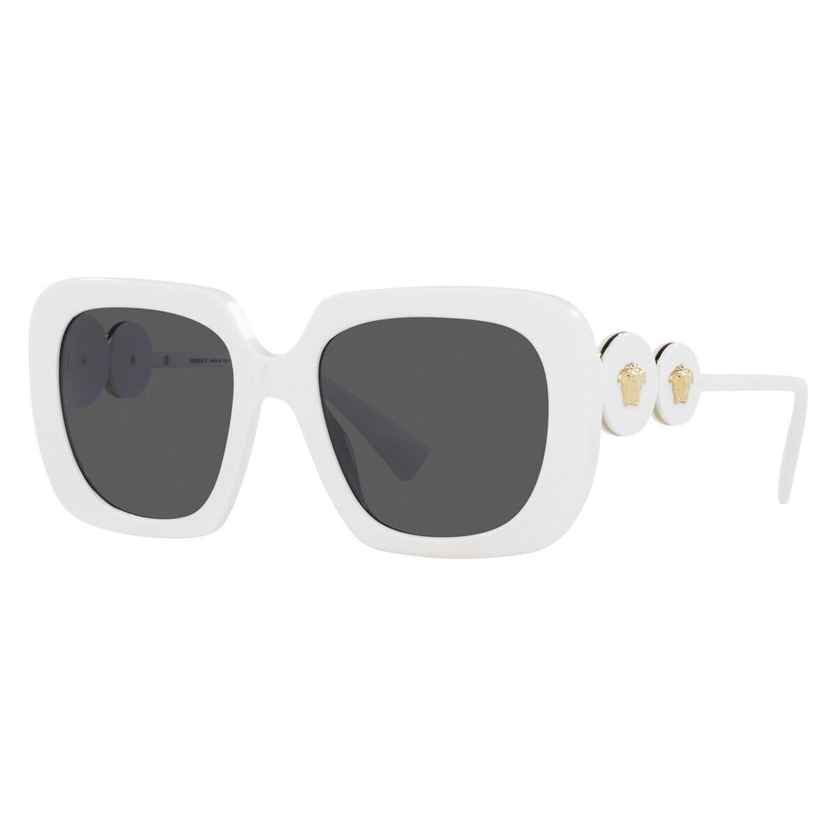 Versace VE4434 314/87 54 Women's Square Sunglasses - White/Gray for ...