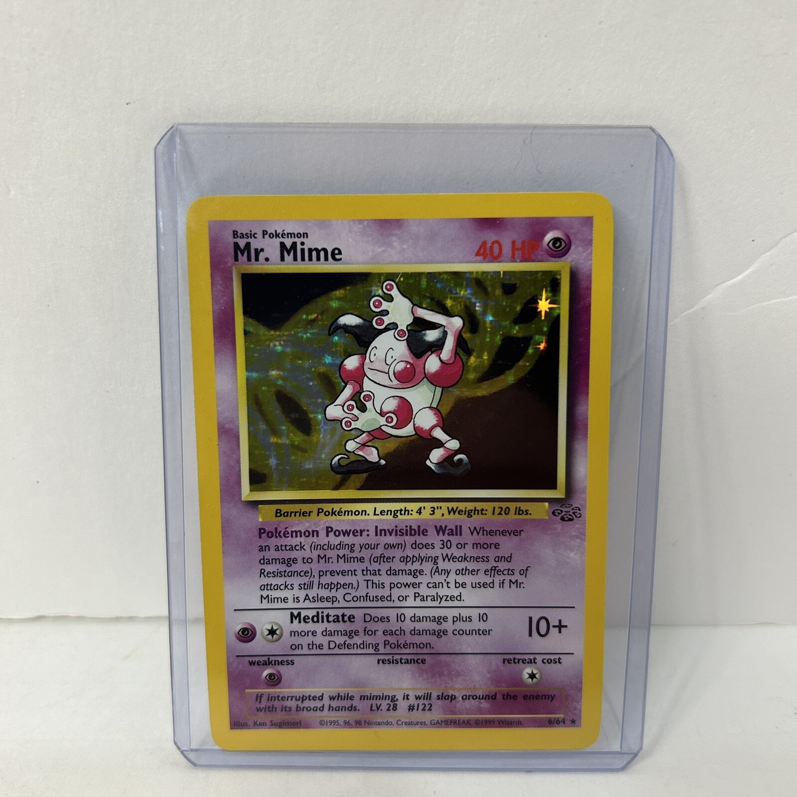 Pokemon Card - 1st Edition Mr. Mime Jungle 6/64 Holo Rare | eBay