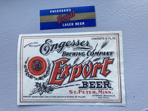Engesser Export Beer label St. Peter, MN Minnesota | eBay