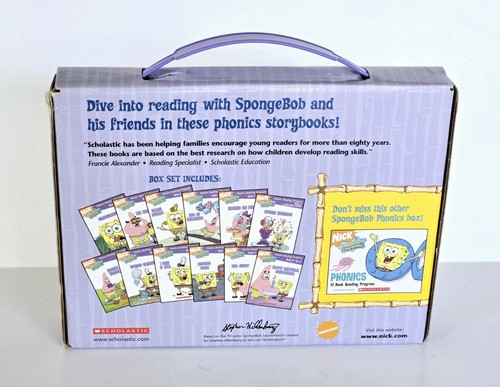 Nick SpongeBob PHONICS 12 Book Reading Program Pack 2 Scholastic 2006 ...