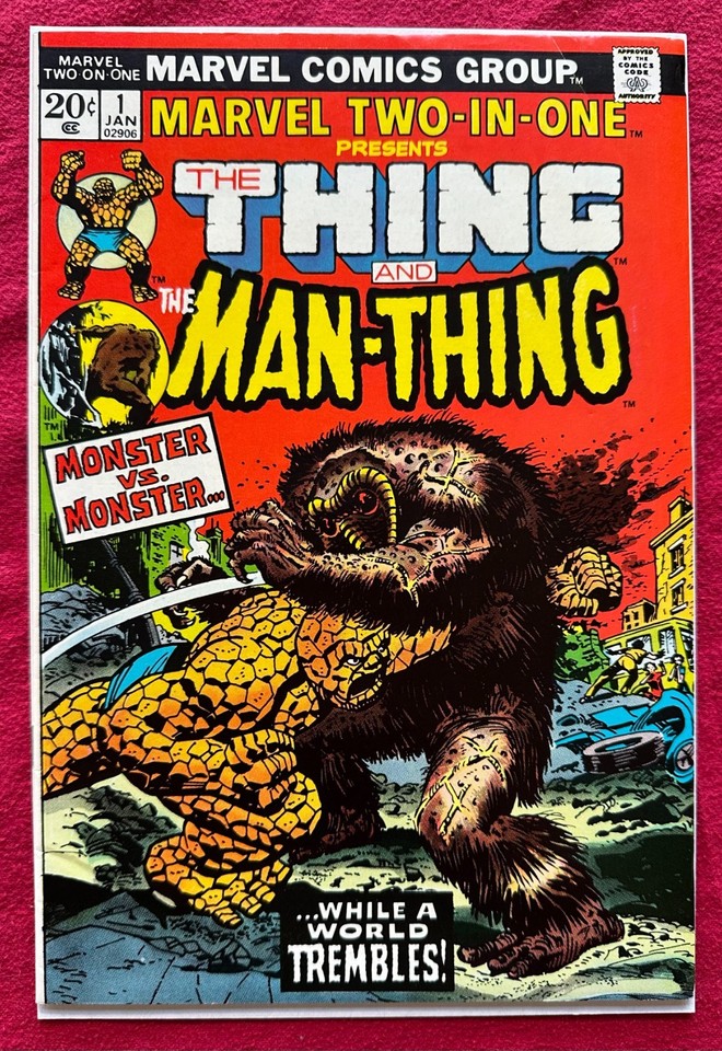 THING - EARLY TEAMUPS -MARVEL PREVIEW #11; 2-IN-1 #1 , 2, 14-BRONZE LOT ...