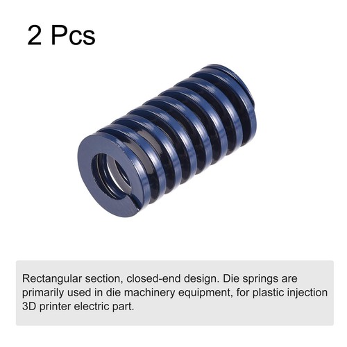 2pcs Die Spring 22mm OD 40mm Long Stamping Light Load Compression Blue ...