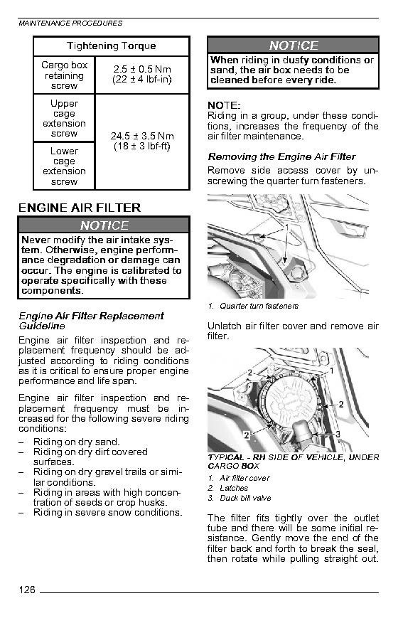 Can Am Owners Manual