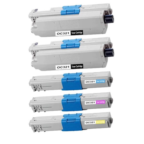 5 Toner Cartridge For OKI C301dn C321 C321dn MC332 MC342 MC342dn ...