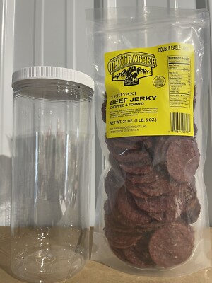 Old Trapper Beef Jerky Rounds In A Jar Teriyaki | eBay