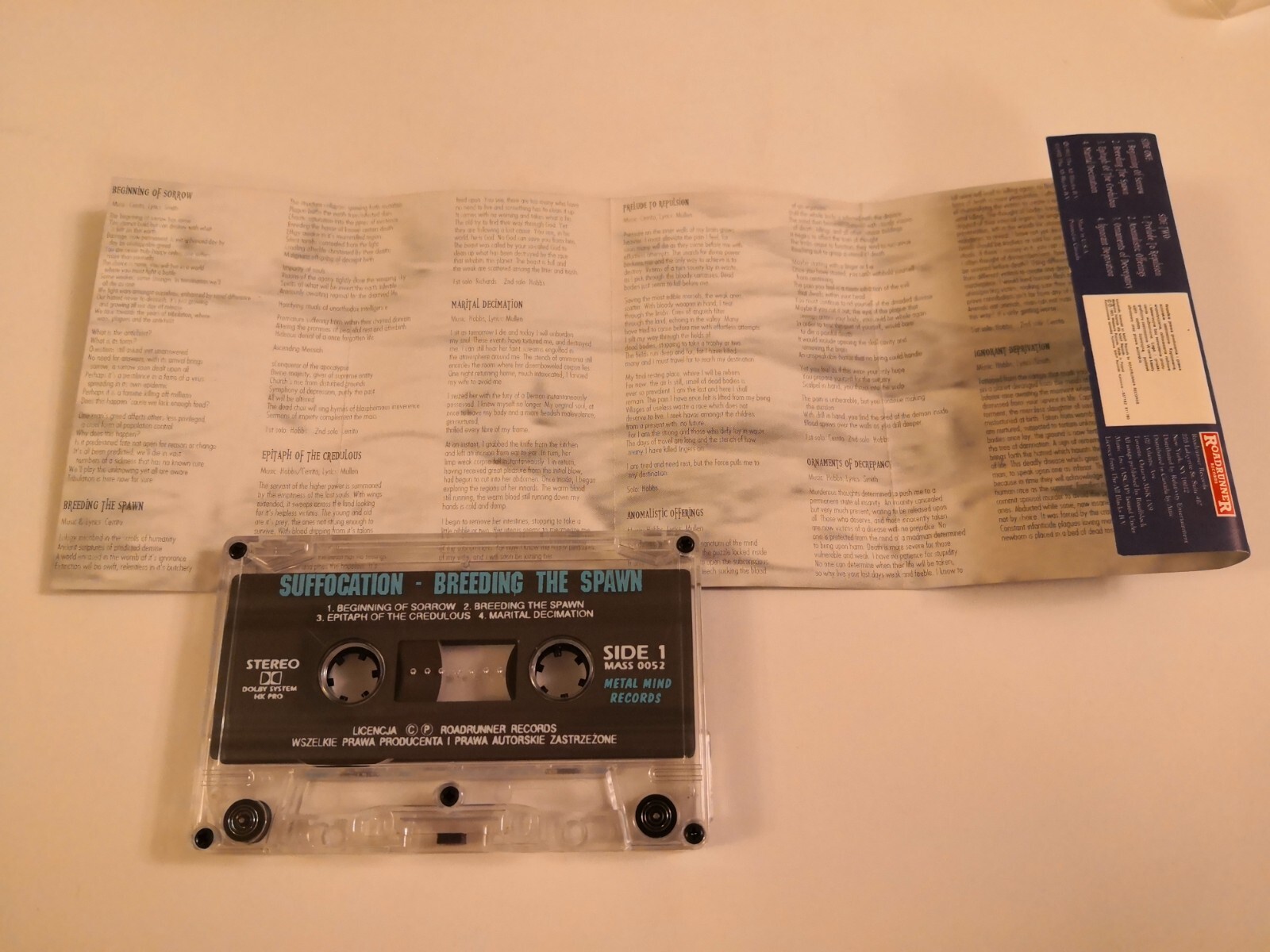 SUFFOCATION - Breeding the Spawn cassette MC Deicide Immolation ...