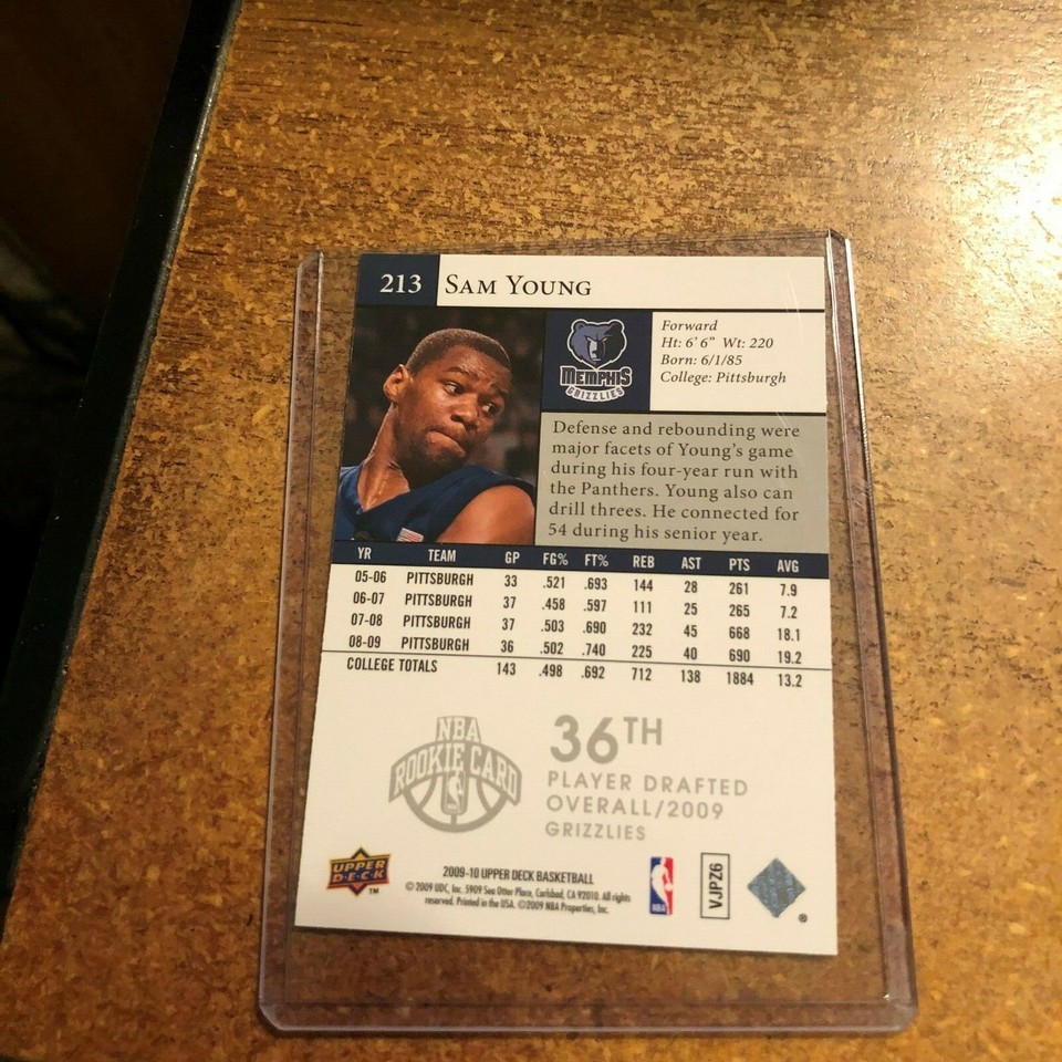 2009-10 Upper Deck Basketball # 213 Sam Young RC 1 | eBay UK
