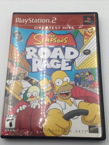 PlayStation 2 Game The Simpsons Road Rage Greatest Hits Tested And ...