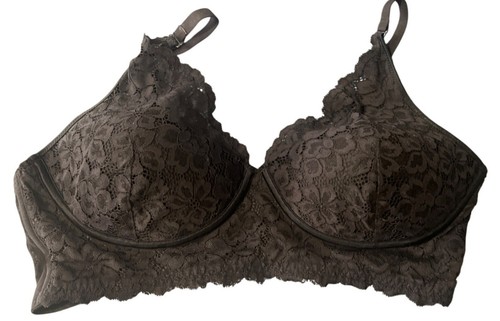 Maidenform Black Lace Wireless Full Coverage Bra 40C 01214P | eBay