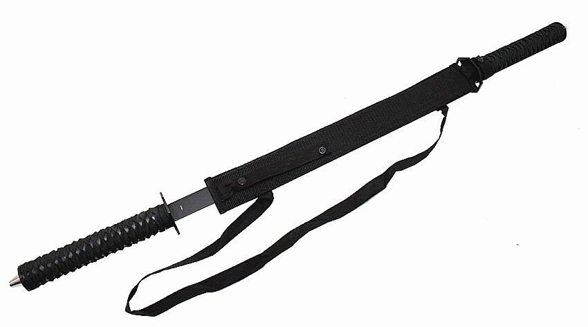 24" 2pc Sharp Ninja Black Sword with Sheath | eBay