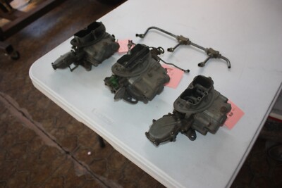 1968 1969 C3 Corvette 427 CARBURETOR 3X2 3659 4055 HOLLEY TRI-POWER L68 ...