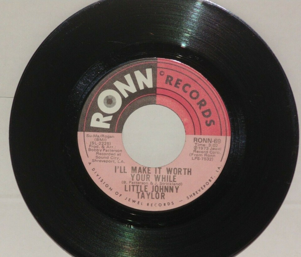 Little Johnny Taylor I'll Make It Worth / You're Not The Only One 7 ...