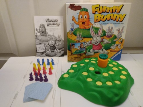 Fully Complete Ravensburger 2001 Funny Bunny Race To The Top Children's ...