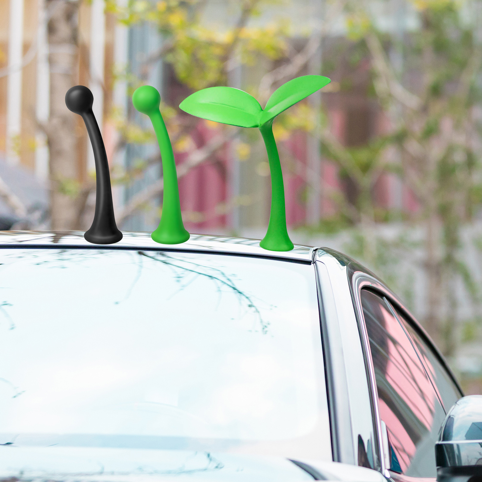 Car Roof Ornament 3D Stereo Car Stickers Bean Sprouts Car Exterior ...