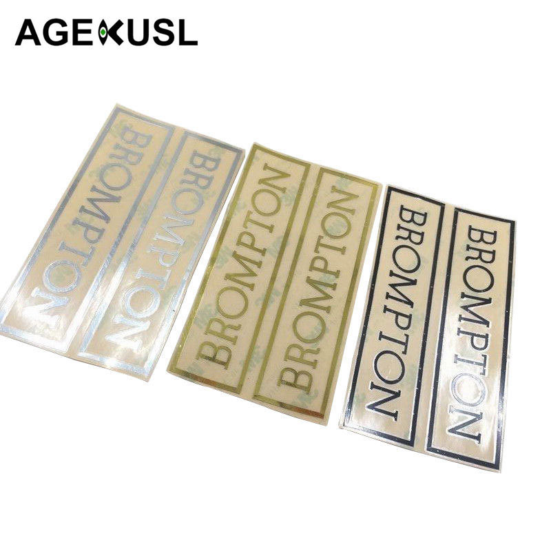 AGEKUSL 2016 Brompton Bike Metallic Sticker Folding Bicycle Frame Decal ...