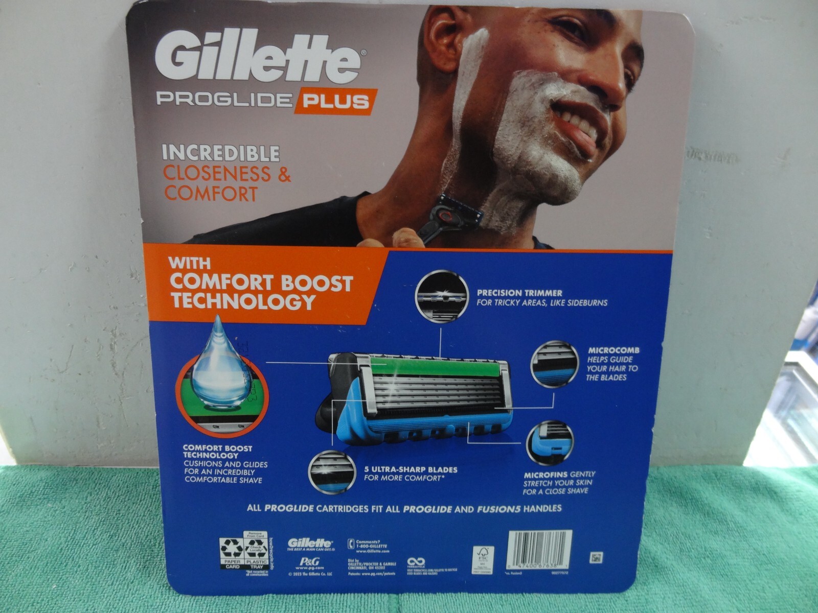 Gillette Proglide Plus Anti Friction Enhanced Comfort Strip Cartridge ...
