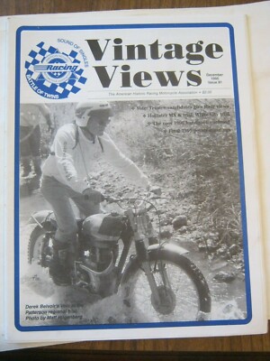 December 1995, Issue 81 Vintage Views, AHRMA Magazine (BD-78) | eBay