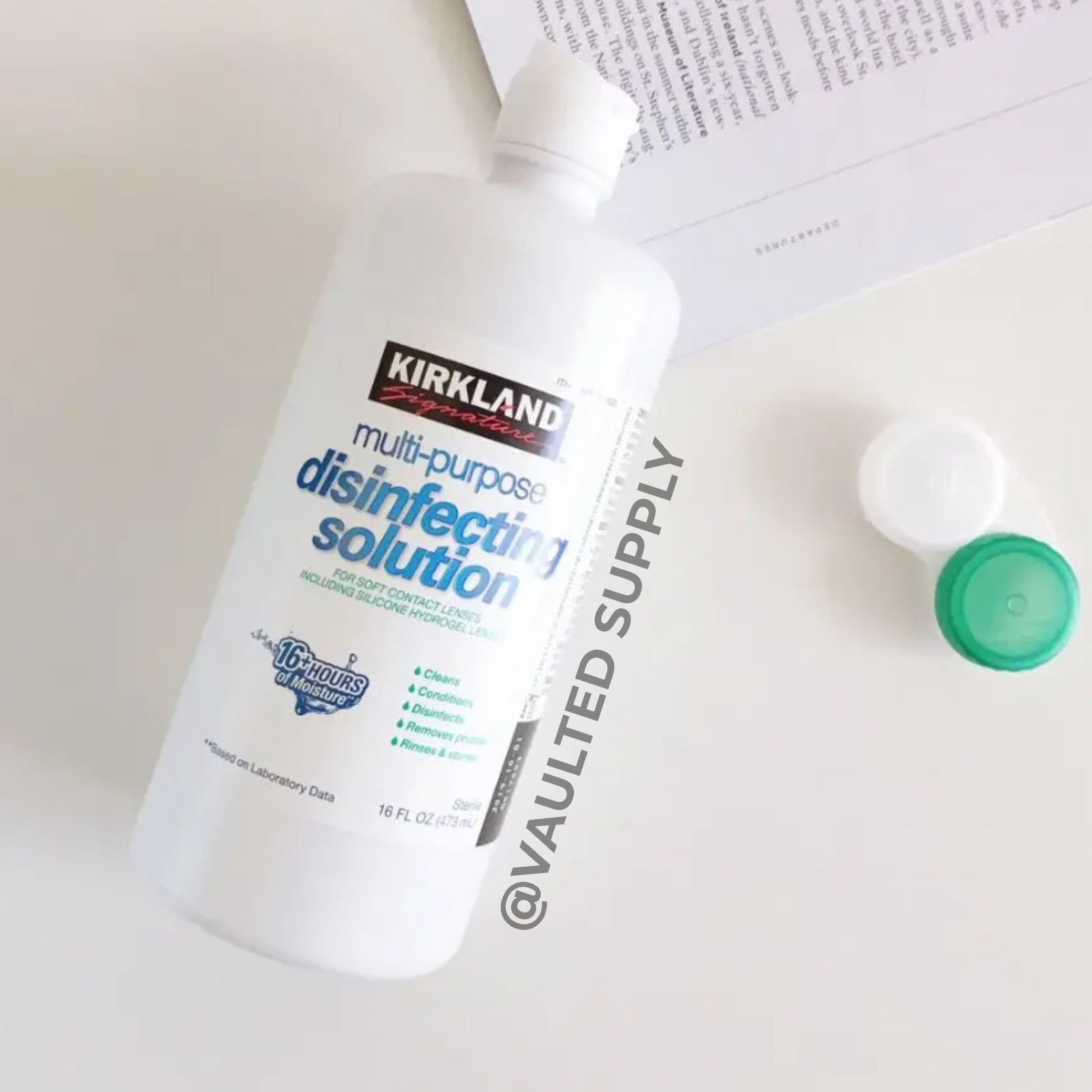 Kirkland Signature Disinfecting Solution for Soft Contacts 16 oz 3 Pack ...