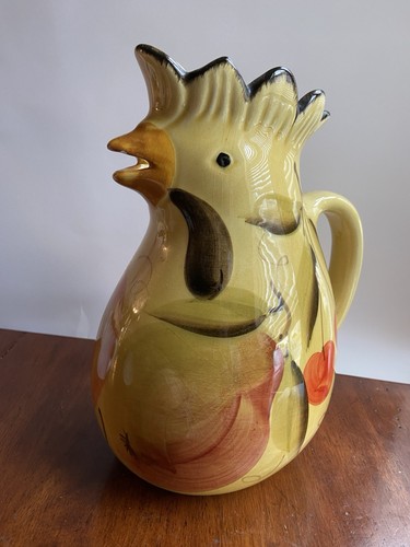 Pizzato Handmade And Hand painted Rooster Pitcher Italian | eBay