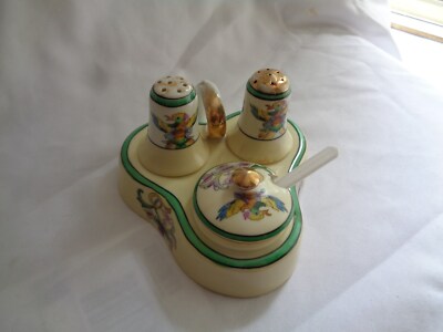 Noritake China Hand Painted Condiment Set With Bird Design | eBay