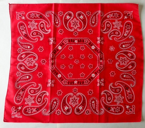NWOT Vintage HANDKERCHIEF Bandana ELEPHANT TRUNK UP Fast Color 100% ...