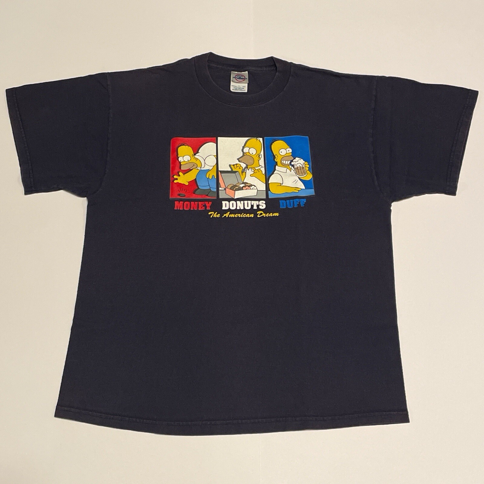VINTAGE THE SIMPSONS HOMER’S AMERICAN DREAM T SHIRT (… - Gem