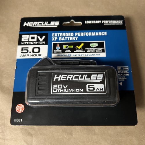 Hercules 20V Lithium-ion 5.0Ah Extended Performance XP Battery - Blue ...