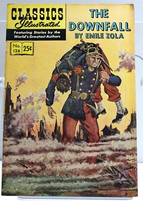 VINTAGE CLASSICS ILLUSTRATED #126 THE DOWNFALL COMIC BOOK 1968 VERY ...